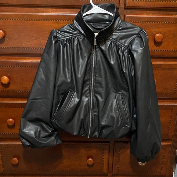 Universal Thread | Jackets & Coats | Universal Thread Black Faux ...